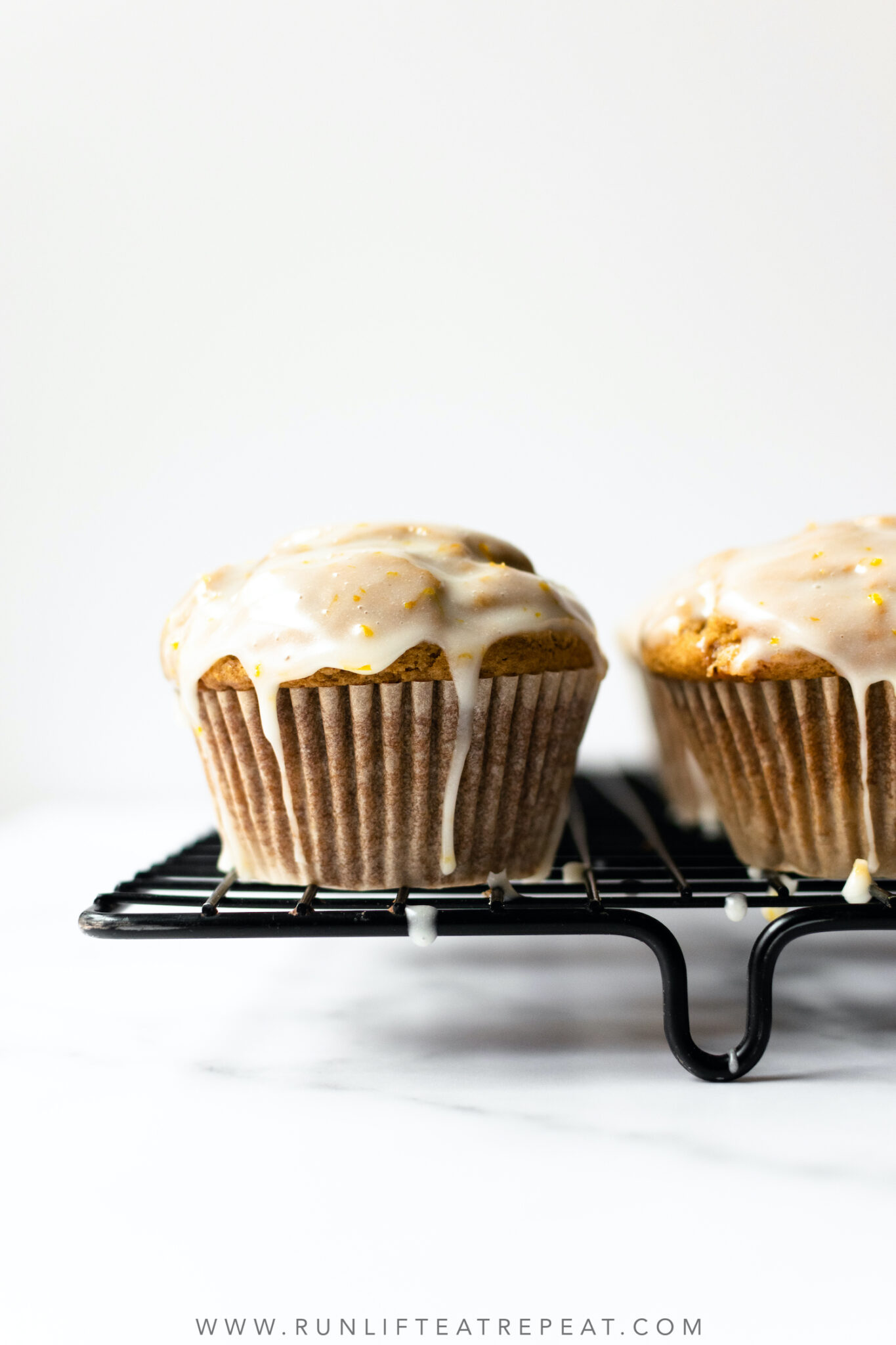 Gingerbread Muffins with Orange Glaze - Simple Everyday Recipes