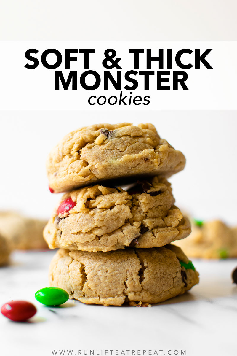 Soft & Thick Monster Cookies - Simple Everyday Recipes