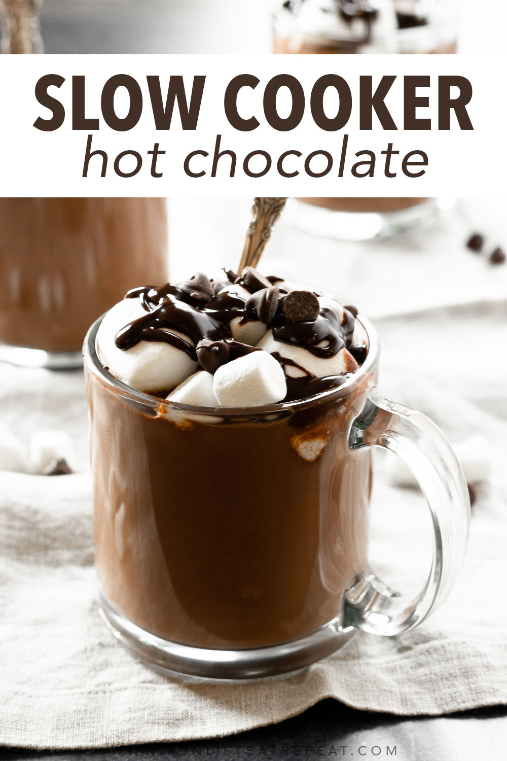 Easy Slow Cooker Hot Chocolate - Run Lift Eat Repeat