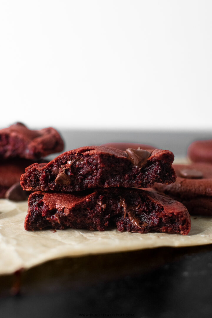 The Best Red Velvet Chocolate Chip Cookies - Simple Everyday Recipes