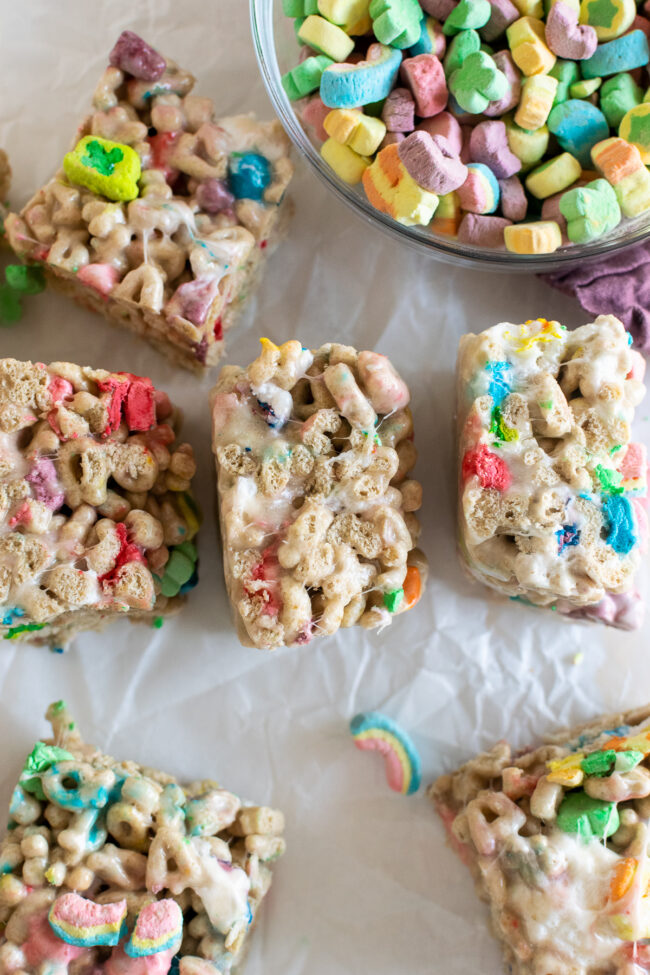 Lucky Charms Rice Krispie Treats - Simple Everyday Recipes