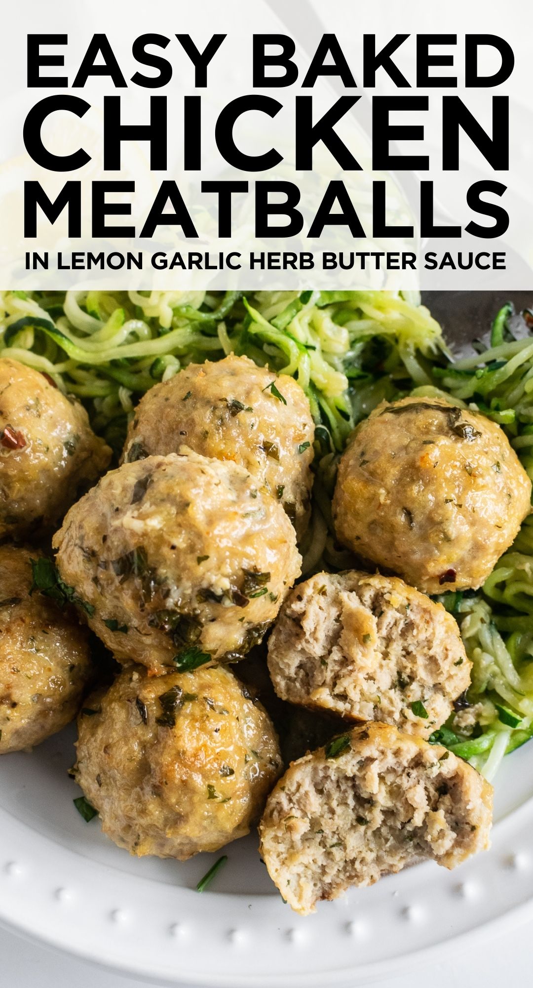 Easy Baked Chicken Meatballs - Simple Everyday Recipes