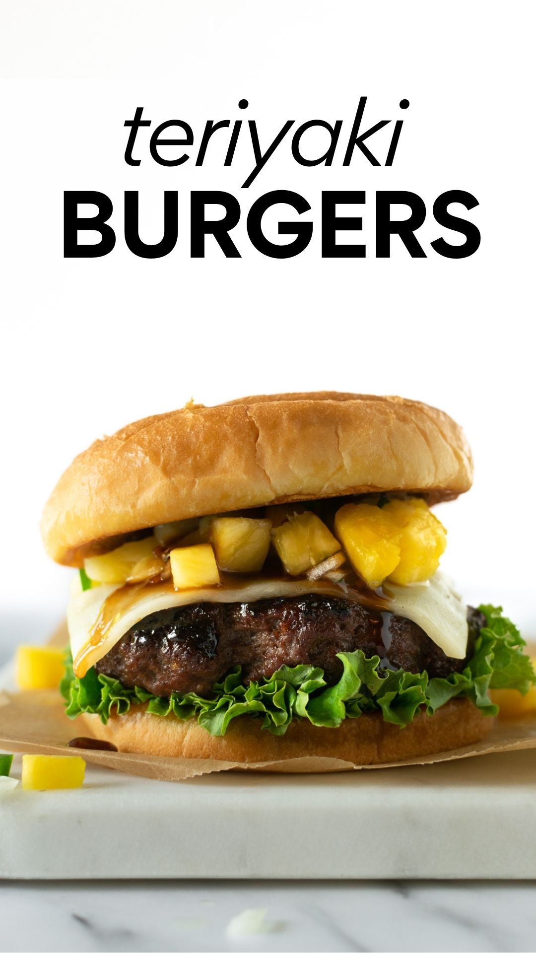 Hawaiian Teriyaki Burgers with Pineapple Salsa - Simple Everyday Recipes
